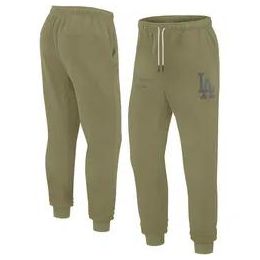 Jogginghose Fanatics "Fanatics Jogginghose Los Angeles Dodgers Heritage Fleece Cuffed", Herren, Gr. L, US-Gr&ouml;&szlig;en, gr&uuml;n, Sweatware, 52% Baumwolle, 48% Polyester, Hosen Jogginghose