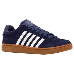 Sneaker K-Swiss "COURT TIEBREAK II SDE", Herren, Gr. 43, navaca, bwht, gum, Leder, Schuhe Sneaker