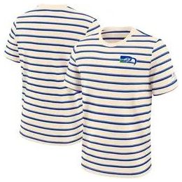 T-Shirt Nike "Nike T-Shirt Seattle Seahawks Nike Rewind Club Striped Tee", Damen, Gr. M, wei&szlig;, 100% Baumwolle, Shirts T-Shirt