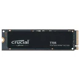 CRUCIAL interne SSD "T705 4 TB", schwarz, 4000 GB, Schreibgeschwindigkeitmaximal 12600 MB/s Lesegeschwindigkeitmaximal 14100 MB/s, Festplatten