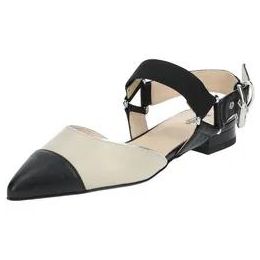 Pumps Nero Giardini "Nero Giardini Pumps Nappaleder", Damen, Gr. 40, schwarz (schwarz, beige), Nappaleder, Schuhe Pumps