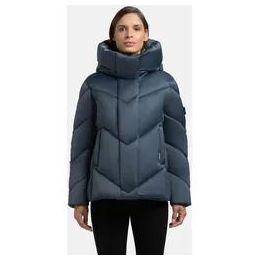 Winterjacke Khujo "Olsa2", Damen, Gr. S (36), blau, Obermaterial: 100% Polyester. Innenfutter: 100% Polyester. Wattierung: 100% Polyester. &Auml;rmelfutter: 100% Polyester, tailliert h&uuml;ftbedeckend, hoch geschlossener Ausschnitt, &Auml;rmel ohne &Auml;rmelschlitz Rippb&uuml;ndchen, Jacken Winterjacke, Gef&uuml;tterte Steppjacke mit Kapuze