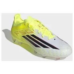 Fu&szlig;ballschuh Adidas PERFORMANCE "F50 PRO FG", Gr. 43, team solar gelb 2, core schwarz, lucid rot, Synthetik, Textil, Schuhe Fu&szlig;ballschuh, Au&szlig;ensohle f&uuml;r feste B&ouml;den