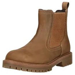 Stiefelette BAGATT "BAGATT Stiefelette Veloursleder/Textil", Damen, Gr. 38, hellbraun, Textil, Veloursleder, Schuhe Stiefelette