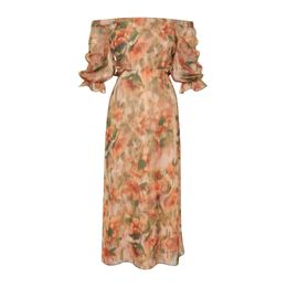 Trendyol Kleid Damen Gr&ouml;&szlig;e 36 creme / khaki / kiwi / orange Winterkleid