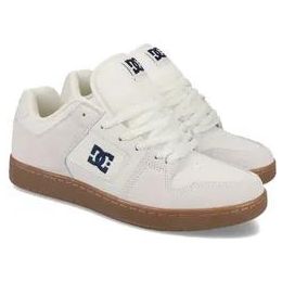 Schn&uuml;rschuh DC Shoes "Manteca", Herren, Gr. 14(48,5), sanftes wei&szlig;, navy, Obermaterial:Obermaterial: Leder (Kuh) / Futter: Textil / Au&szlig;ensohle: Gummi;, Schuhe Schn&uuml;rschuh