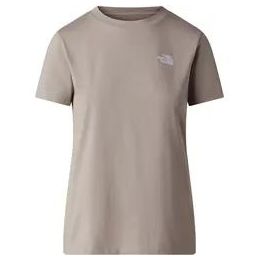 T-Shirt The North Face "W EVOLUTION SIMPLE DOME SLM SHORT SLEEVE", Damen, Gr. XXL, stone slab, Obermaterial: 100% Baumwolle, Shirts T-Shirt, schmaler Schnitt, Kurzarm, f&uuml;r Wandern und Outdoor-Aktivit&auml;ten