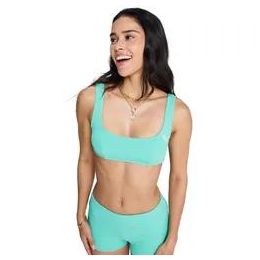 Bandeau-Bikini-Top Roxy "Roxy Sunshine Bralette", Damen, Gr. M, Cup B, katydid, Obermaterial: 89% Microfaser, 11% Elasthan;, Bikini-Oberteile
