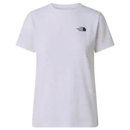 T-Shirt The North Face "W EVOLUTION SIMPLE DOME SLM SHORT SLEEVE", Damen, Gr. L, tnf wei&szlig;, Obermaterial: 100% Baumwolle, Shirts T-Shirt, schmaler Schnitt, Kurzarm, f&uuml;r Wandern und Outdoor-Aktivit&auml;ten