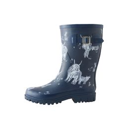 next Gummistiefel 'Hamish The Highland' Damen Gr&ouml;&szlig;e 39 navy / offwhite Winterschuhe