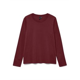 V&eacute;ro Moda Vero Moda Shirt 'VMPAULINA' Damen Gr&ouml;&szlig;e M weinrot