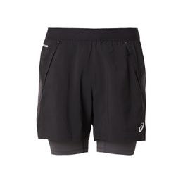 asics Sportshorts 'Road' Herren Gr&ouml;&szlig;e XL grau / schwarz