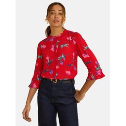 Love & Roses Bluse Damen Gr&ouml;&szlig;e XXXL tanne / hellgr&uuml;n / rosa / rot