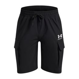 Under Armour Sportshorts 'Vibe' Jungen Gr&ouml;&szlig;e 128/134 schwarz / wei&szlig;