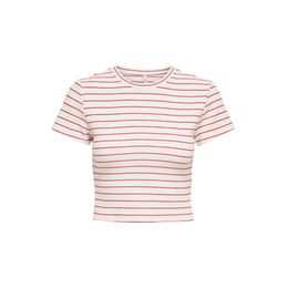 Only T-Shirt 'ONLANITS' Damen Gr&ouml;&szlig;e S rot / wei&szlig;
