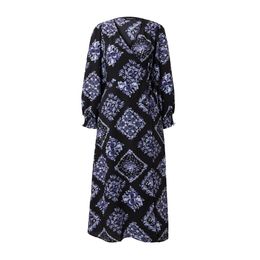 Dorothy Perkins Kleid Damen Gr&ouml;&szlig;e 42 blau / marine / wei&szlig; Winterkleid