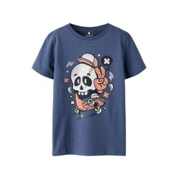 name it T-Shirt 'NKMBASTIAN' Jungen Gr&ouml;&szlig;e 122/128 dunkelblau / apricot / schwarz / wei&szlig;