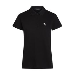 K by KARL LAGERFELD Karl Lagerfeld Poloshirt Damen Gr&ouml;&szlig;e XL beige / schwarz / wei&szlig;