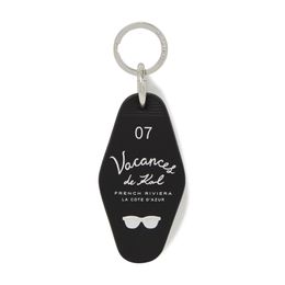 K by KARL LAGERFELD Karl Lagerfeld Key Ring 'Vacances de Karl' male size One size Black / White