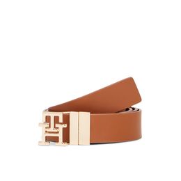 Tommy Hilfiger G&uuml;rtel 'Modern 3.0' Damen Gr&ouml;&szlig;e 85 cognac / gold