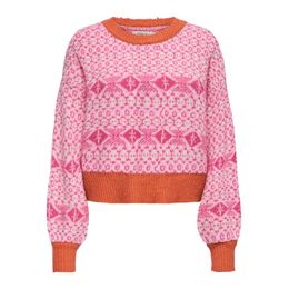 Only Pullover 'DEA' Damen Gr&ouml;&szlig;e XL orange / pink / rosa