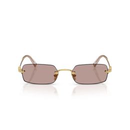 Miu Miu Sonnenbrille Damen Gr&ouml;&szlig;e 52 gold