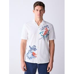 Next Hemd Herren Gr&ouml;&szlig;e S marine / royalblau / orangerot / wei&szlig;