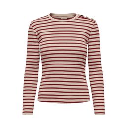 Jacqueline de Yong JDY Shirt 'JDYKATO' Damen Gr&ouml;&szlig;e M beige / rot