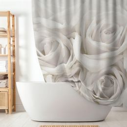 Bilderwelten Duschvorhang Wei&szlig;e Rosen