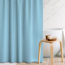 Bilderwelten Duschvorhang Pastellblau