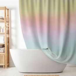Bilderwelten Duschvorhang Regenbogen Wasserfarben