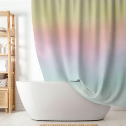 Bilderwelten Duschvorhang Regenbogen Wasserfarben