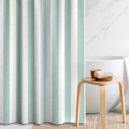 Bilderwelten Duschvorhang L&auml;ngsstreifen in Pastell Mint