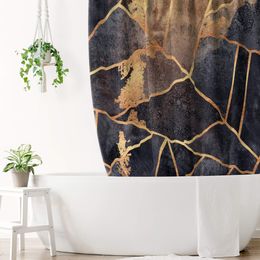 Bilderwelten Duschvorhang Onyx mit Gold