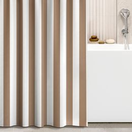 Bilderwelten Duschvorhang L&auml;ngsstreifen in Beige