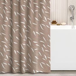 Bilderwelten Duschvorhang Nat&uuml;rliches Muster Windhauch auf Beige