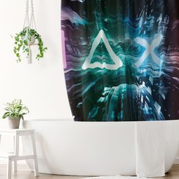 Bilderwelten Duschvorhang Controller Symbole im Lichtermeer