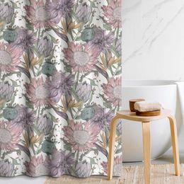 Bilderwelten Duschvorhang Florale Eleganz in Pastell