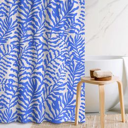 Bilderwelten Duschvorhang Matisse Bl&auml;ttermuster Blau
