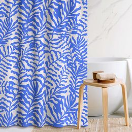 Bilderwelten Duschvorhang Matisse Bl&auml;ttermuster Blau