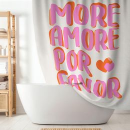 Bilderwelten Duschvorhang More Amor Por Favor
