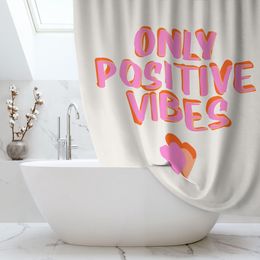 Bilderwelten Duschvorhang Only positive vibes