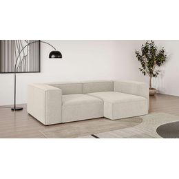 Ecksofa OTTO HOME, B:260cm H:72cm T:160cm, beige, 100% Polyester, Wohnzimmer, Sofas, "XL HAILY L-Form, Modularsofa extra tief, Sitztiefe 100/130 cm",