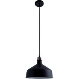Paco Home Pendelleuchte "JAMES", 1, &Oslash; 30cm H: 19,5cm, schwarz, Esszimmer, Leuchten, K&uuml;chenlampe H&auml;ngend H&auml;ngelampe Esszimmer Esstischlampe Industrial