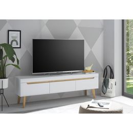 Lowboard Home Affaire, B:160cm H:50cm T:40cm, wei&szlig;, FSC-zertifizierter Holzwerkstoff, Wohnzimmer, Sideboards, "Torge, TV-Unterschrank, TV-Kommode,
