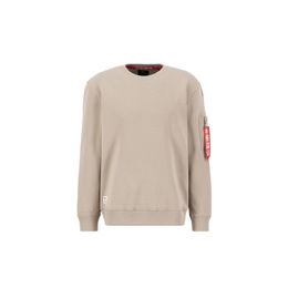 Herren Sweater "Dragon EMB Sweatshirt", beige, Gr. L, Alpha Industries, Obermaterial: 80% Baumwolle, 20% Polyester, Sweatshirts