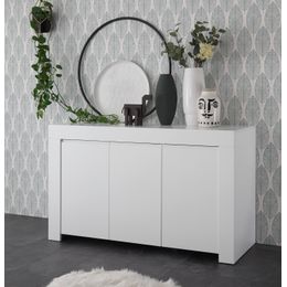 Sideboard Home Affaire, wei&szlig;, Wohnzimmer, Sideboards, "Firenze", Breite 138 cm