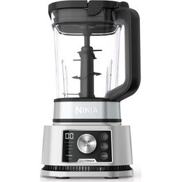 Ninja Standmixer "3-in-1 Power Nutri Mixer", B:21,4cm H:34cm T:20,8cm, silber, Zerkleinerer, mit Smart Torque & Auto-iQ &ndash; CB350EU