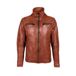 Freaky Nation Herren Lederjacke "Raul-FN"cognac, Gr. L, Oberstoff: 100% Leder; Futter: 100% Polyester, Jacken