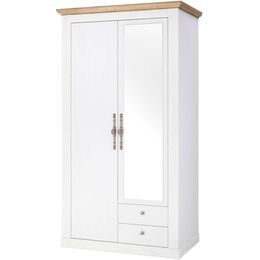 Kleiderschrank OTTO HOME, B:108cm H:203cm T:63cm, wei&szlig;, Jugendzimmer, Schr&auml;nke, "WESTMINSTER W&auml;scheschrank in 2 Farben, Landhausschrank